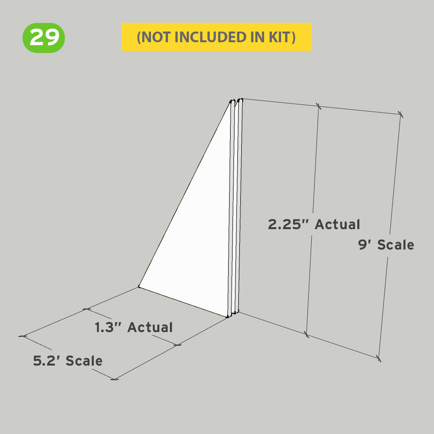 SnapHouse System Component | A-FRAME GABLE PANEL - 9' X 5.2’