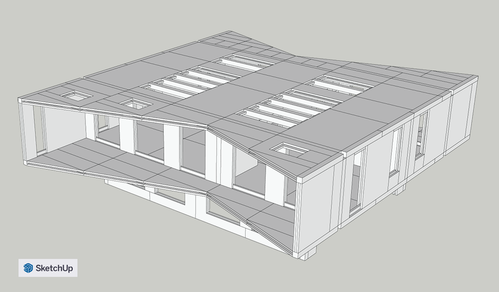 SnapHouse Architectural Scale Model Building Kit | Sample Models