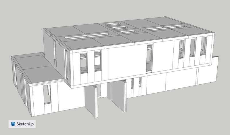 SnapHouse Architectural Scale Model Building Kit | Sample Models